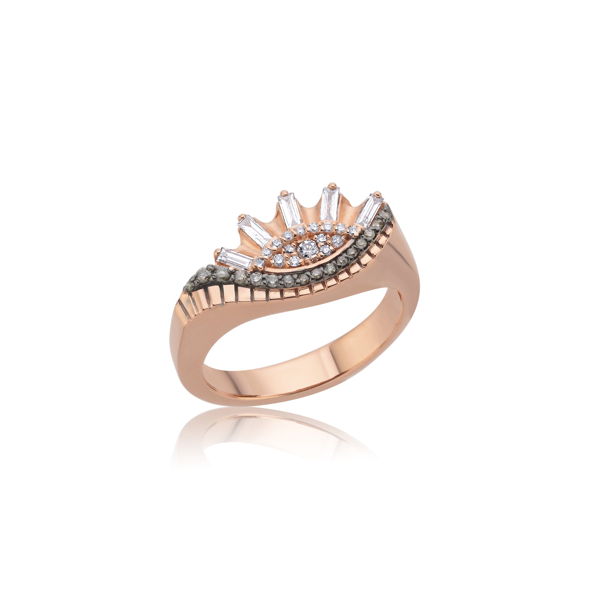 Lucky Eyes Baquet Diamond Ring